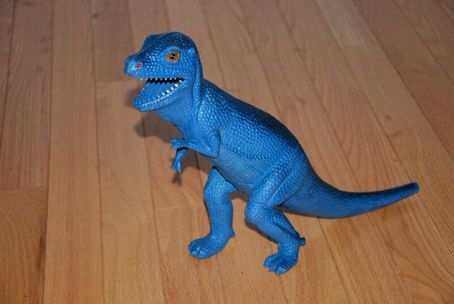 Vintage Blue Tyrannosaurus Rex "Made in Hong Kong" Dor Mei T Rex | Arts ...