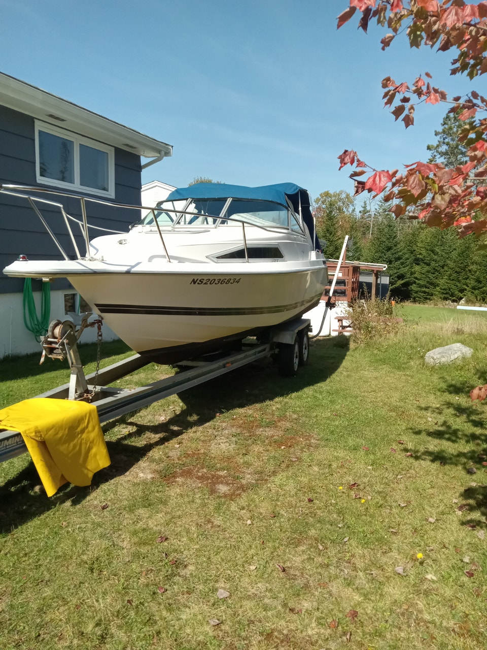 21 ft boat and trailer | Powerboats & Motorboats | City of Halifax ...