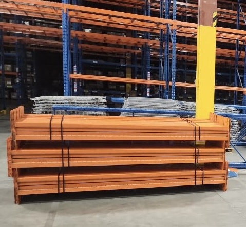 Used 8’ long x 4” thick RediRack step beams. Pallet racking ...