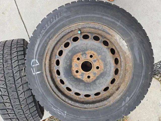 Bridgestone Blizzak WS80 Winter Tires on Steel Rims - 195\65 R15 ...