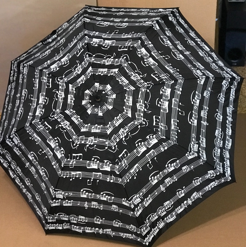 Susino Umbrella Musical Note Black & White Notes-Made in Germany | Arts ...
