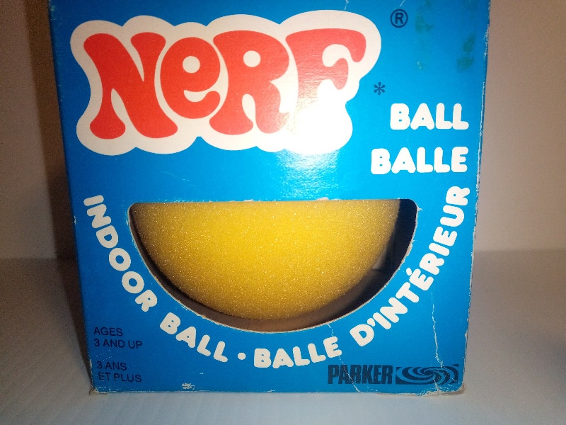 VINTAGE PARKER BROTHERS OFFICIAL NERF BALL & ORIGINAL BOX | Arts ...