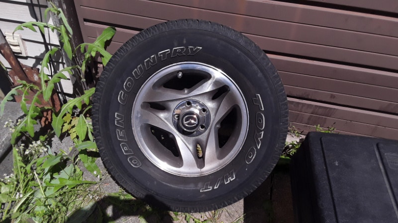 Aluminum alloy rims with Toyo tires. One year of tread still. | Tires ...