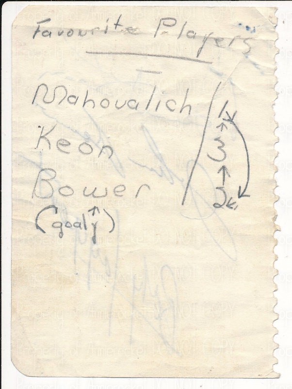 Johnny (John) Bower-David Keon-Boby Laggert (rare) Signed Page | Arts ...