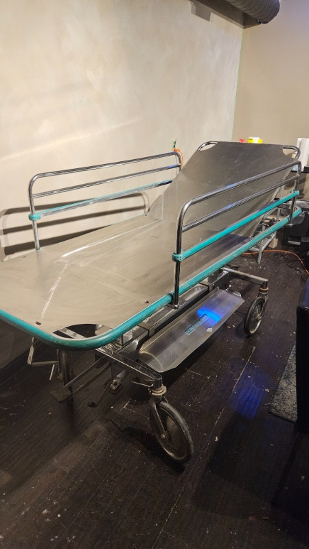 Vintage Antique Stainless Steel and Chrome Rare Gurney Cart $600 | Arts ...