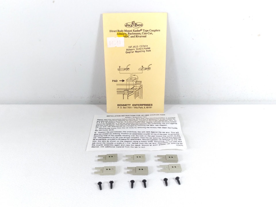 Model Train Jay-Bee CAT #114 Coupler Mounting Pads | Hobbies & Crafts ...