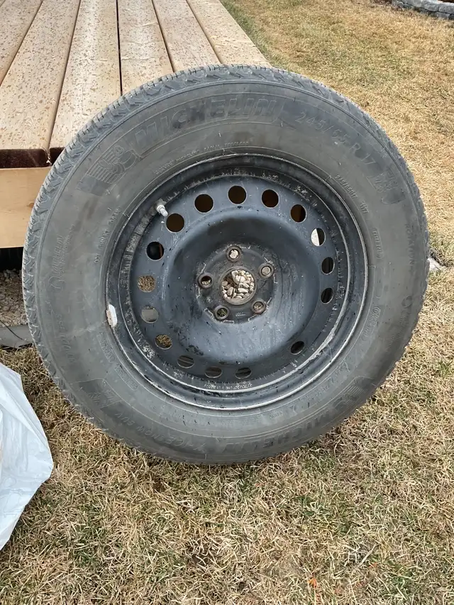 Four Winter Tires with Rims. Michelin X-Ice & Snow - 245/65R17. | Tires ...