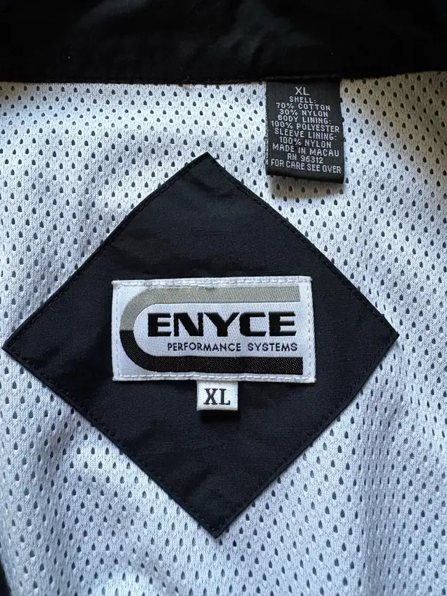 ENYCE VINTAGE 1990'S RACING JACKET BLACK SIZE XL | Men's | City of ...