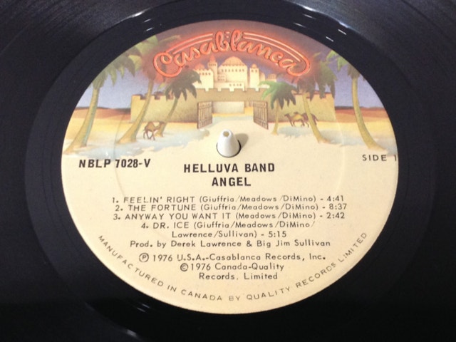 ANGEL (HELLUVA BAND) VINYL LP | Arts & Collectibles | Winnipeg | Kijiji