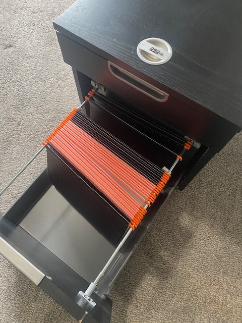 IKEA Filing Cabinet, Black stained ash $50 | Bookcases & Shelving Units ...