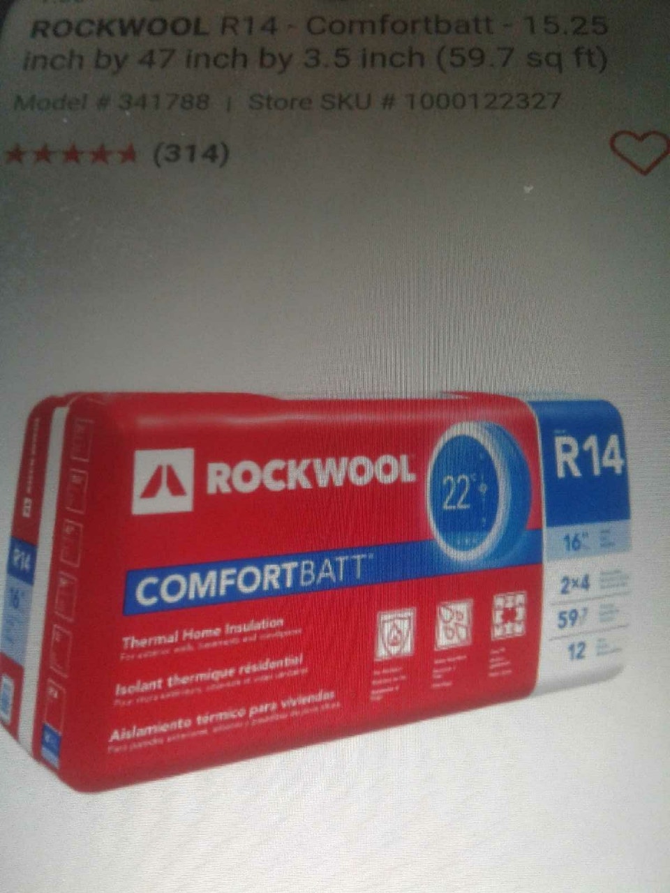 ROCKWOOL insulation 2x4 - Approx 50 bags $85 ea/ 25 for $80 ea | Other ...