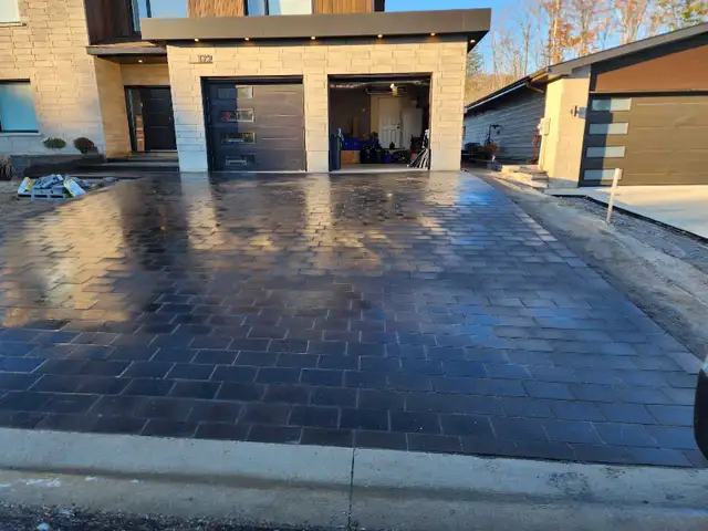 Foundation repair landscaping interlocking brick | Excavation ...