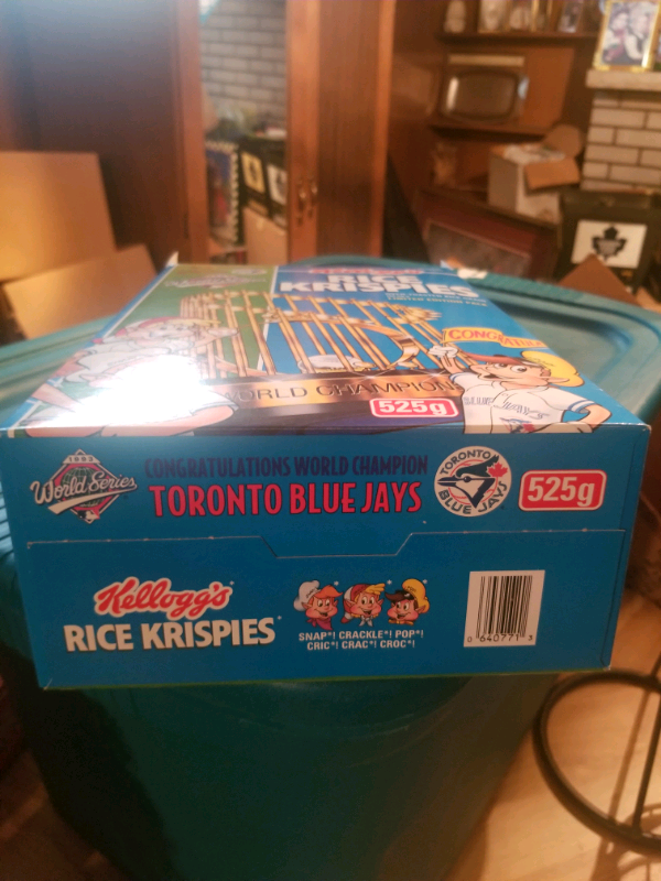 Toronto Blue Jay's world champions, Kellogg's Rice Crispies box | Arts ...