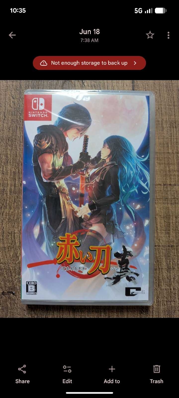 Nintendo Switch Akai Katana Shin | Nintendo Switch | Mississauga / Peel ...