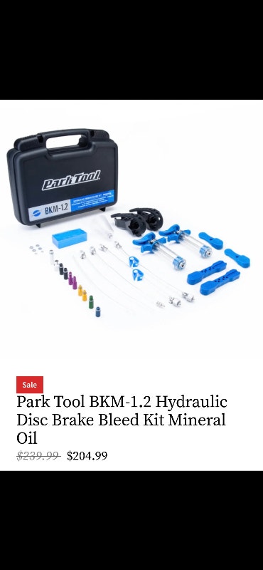 Park Tool BKM-1.2 Disc Brake Bleed Kit Shimano Campagnolo Tektro ...