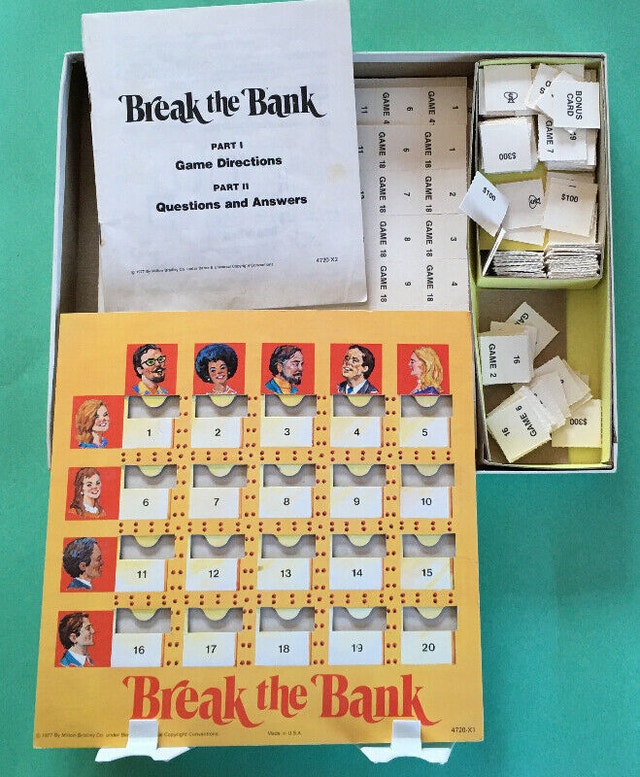 Milton Bradley’s 1977 Break the Bank Board Game | Arts & Collectibles ...