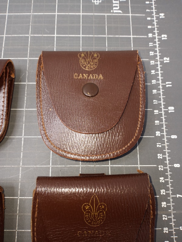 Vintage Boy Scouts Canada Leather Pouches | Arts & Collectibles ...