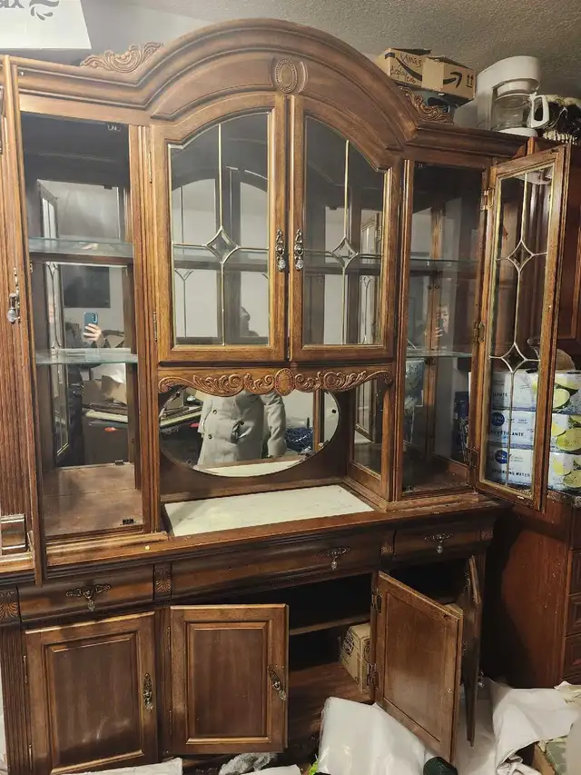 Free!!! Beautiful Maple wall unit! Quick! | Dining Tables & Sets ...