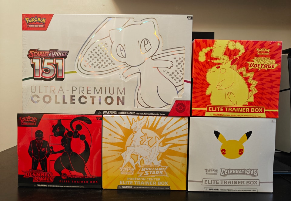 Pokemon TCG Sealed Elite Trainer Box & Ultra Premium Collection | Arts ...