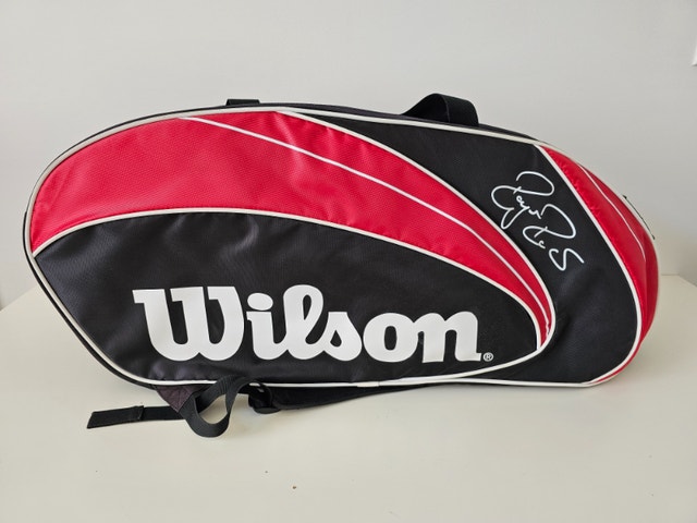 Wilson Tennis Racquet Bag with Large Side Pocket - 6 Racquets | Tennis ...