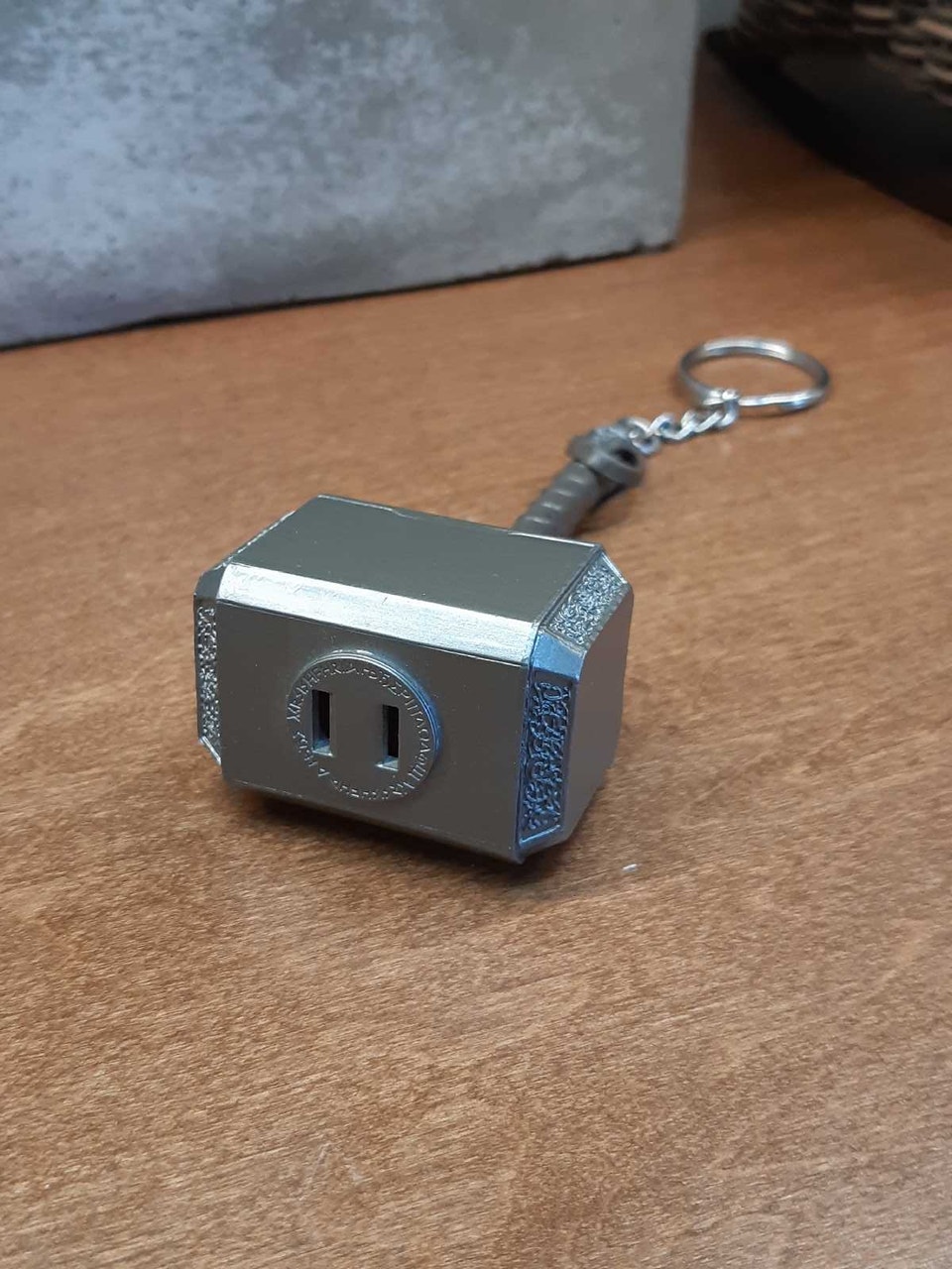 Mjolnir, the hammer of Thor, the Norse god of thunder Keychain | Arts ...