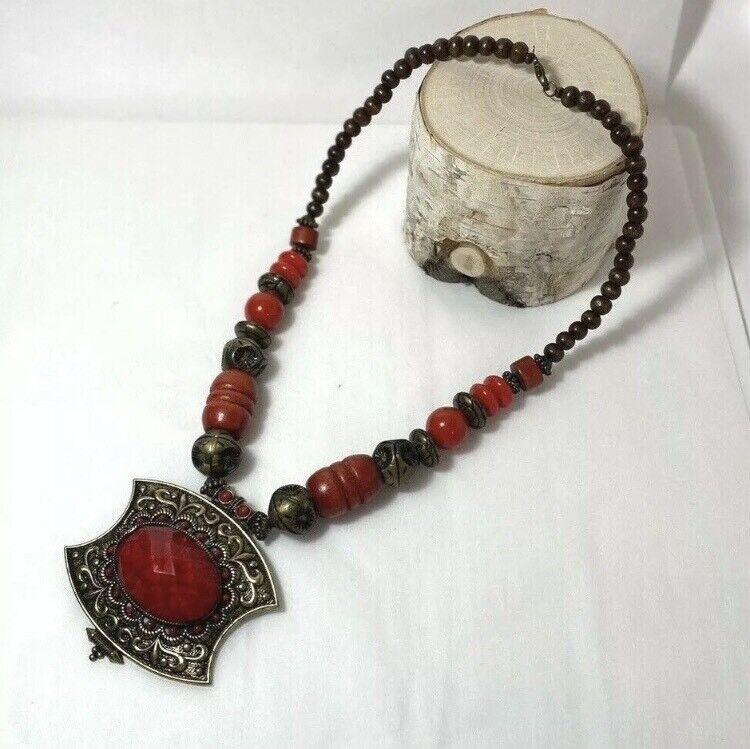 Vintage Red Gypsy Lucite Necklace | Jewellery & Watches | London | Free ...