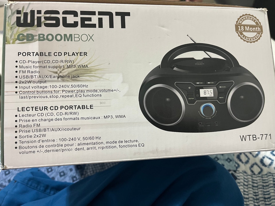 Music Box CD and Radio Boom Buz indoor and outdoor | Stereo Systems ...