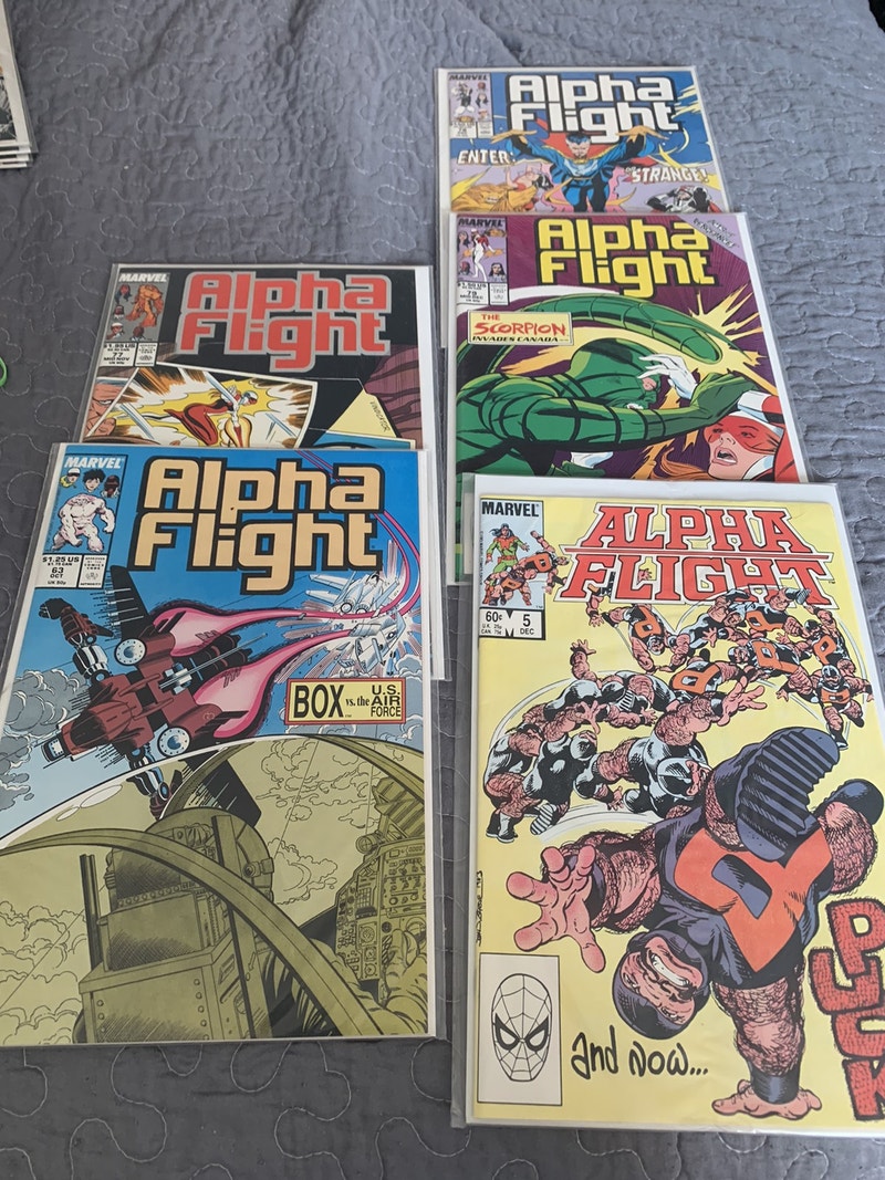 COMICS MARVEL ALPHA FIGHT #5-63-71-78-79 | Bandes dessinées | Ville de ...