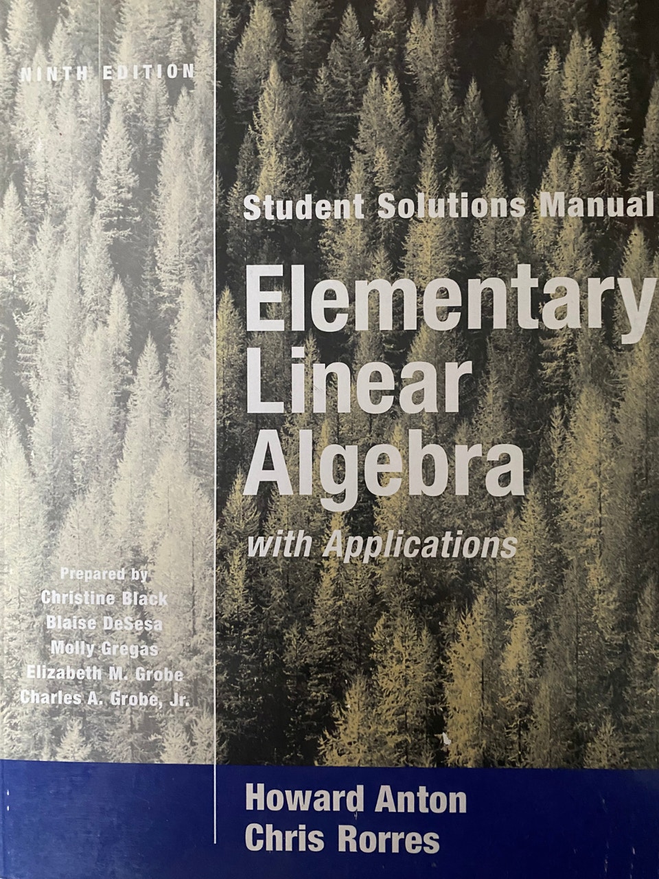 Elementary linear Algebra with Applications Anton , Rorres. | Textbooks ...