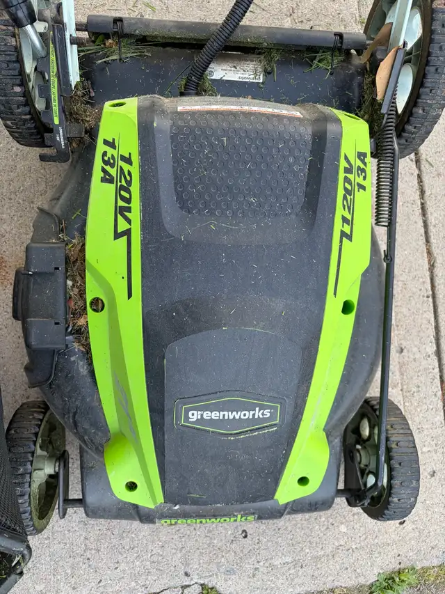 Greenworks Corded Lawn Mower – For Parts or Repair | Lawnmowers & Leaf ...