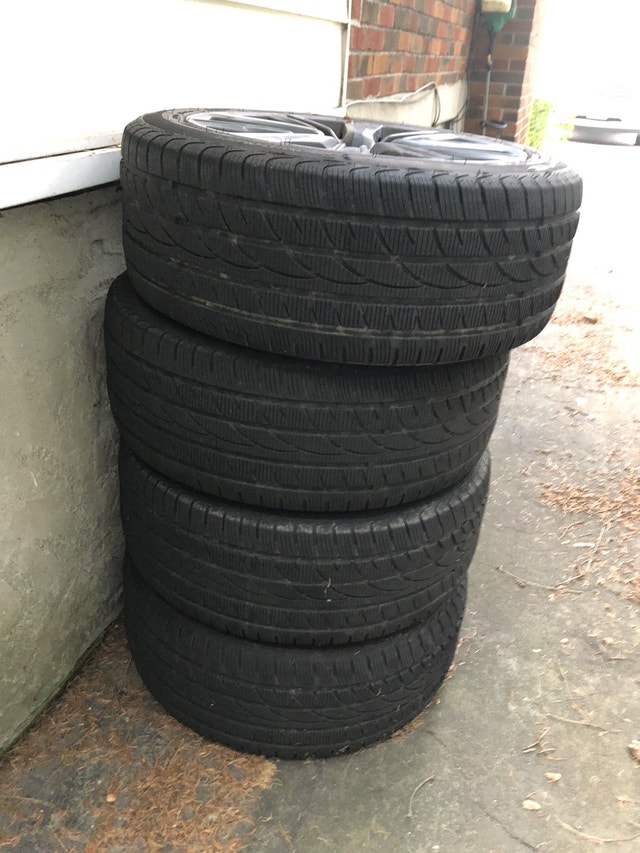 15+ wrx base wheels with winters | Tires & Rims | North Bay | Kijiji