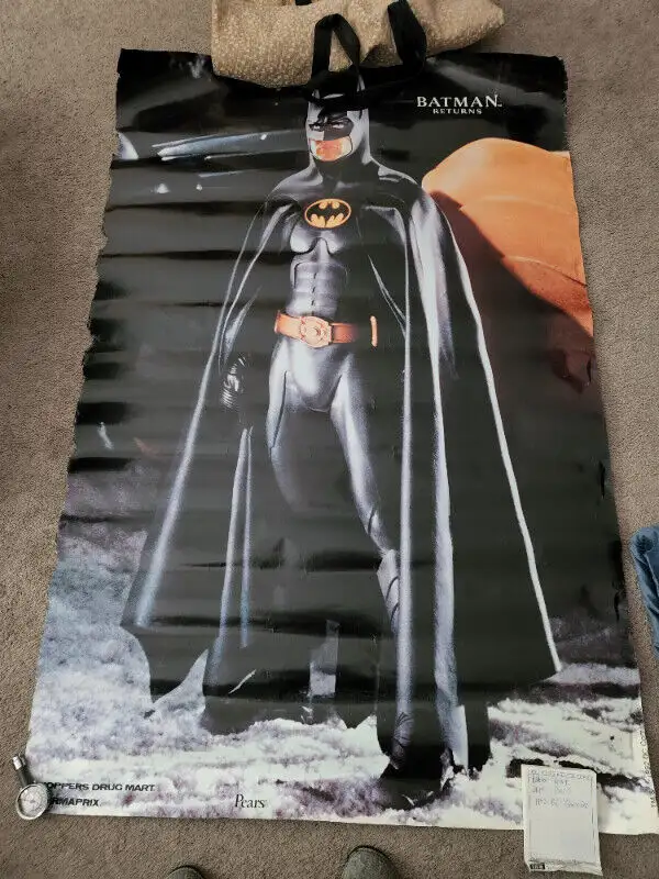 BATMAN RETURNS POSTER 1992. 39 X 60" ULTRA RARE. | Arts & Collectibles ...