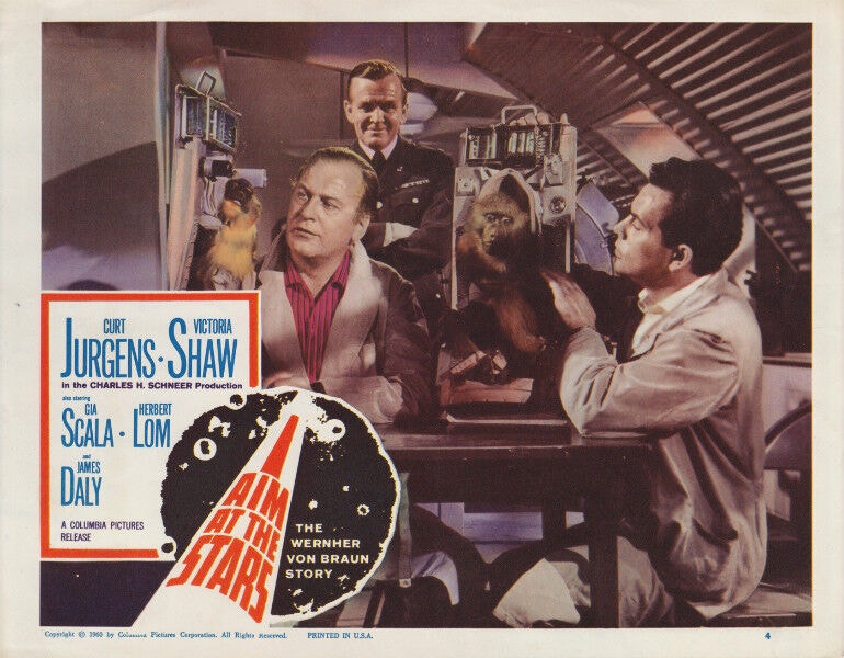 VERY RARE 1960 GERMAN ROCKET SCIENTIST LAB MONKEYS MOVIE POSTER | Arts ...