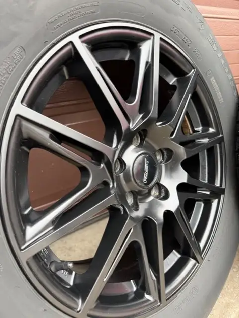 Fast Switch Black Alloy Wheels with Winter Tires 245X65XR17 | Tires ...