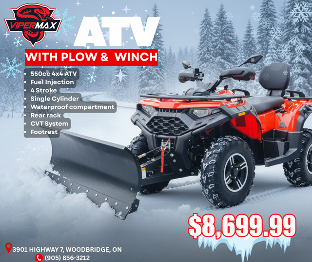 550cc 4X4 ATV + PLOW - $8,699.99 | ATVs | Markham / York Region | Free ...