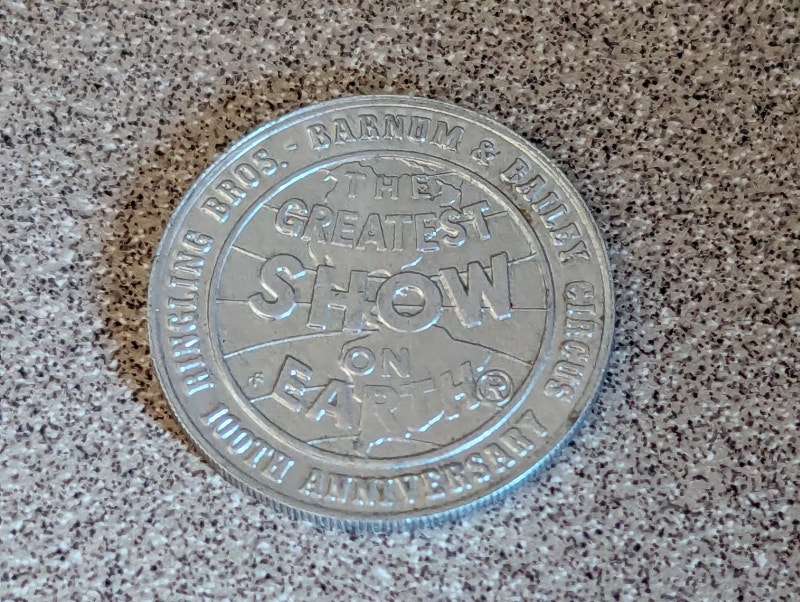 Ringling Bros. Barnum and Bailey 100th anniversary token | Arts ...