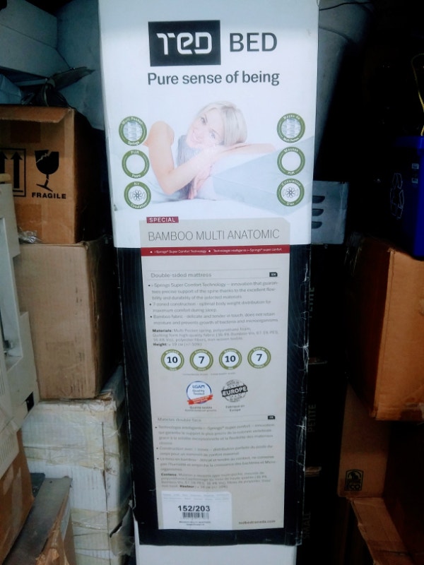 Matelas Queen Ted Bed Neuf Emballage originale | Lits et matelas | Longueuil/Rive Sud | Kijiji