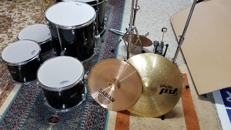 DRUM SET REMO, LUDWIG, SABIAN SYMBALS | Drums & Percussion | Markham ...