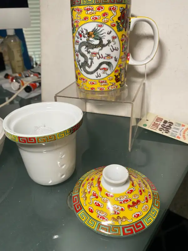 Vintage Chinese Porcelain Cup with Dragon | Arts & Collectibles ...