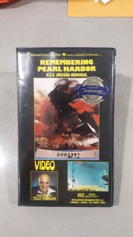 VHS Remembering Pearl Harbor USS Arizona Memorial Telly Sava | CDs ...