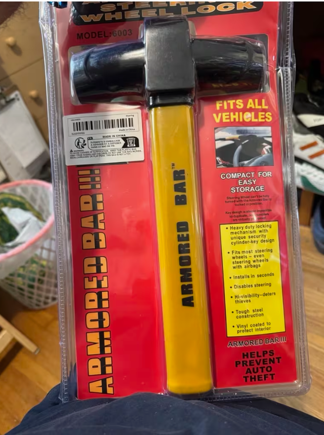 Heavy Duty Anti-Theft Steering Wheel Lock | Road | City of Montréal ...