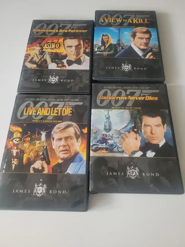 James Bond DVD Movies(featuring iconic actors Connery/Moore/Bros | CDs ...