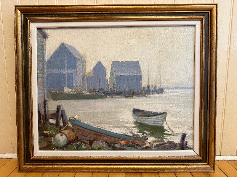 Vintage Harold Charles Boyes original oil painting signed framed | Art ...