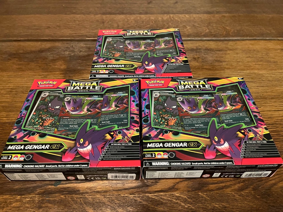 Pokémon Mega Battle Deck Mega Gengar ex (3 available) | Toys & Games ...
