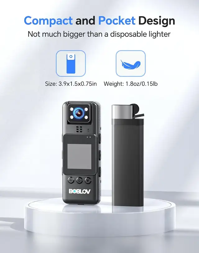 Boblov A23 Small Body Camera, 1080P Video Recorder(64GB) | Cameras ...