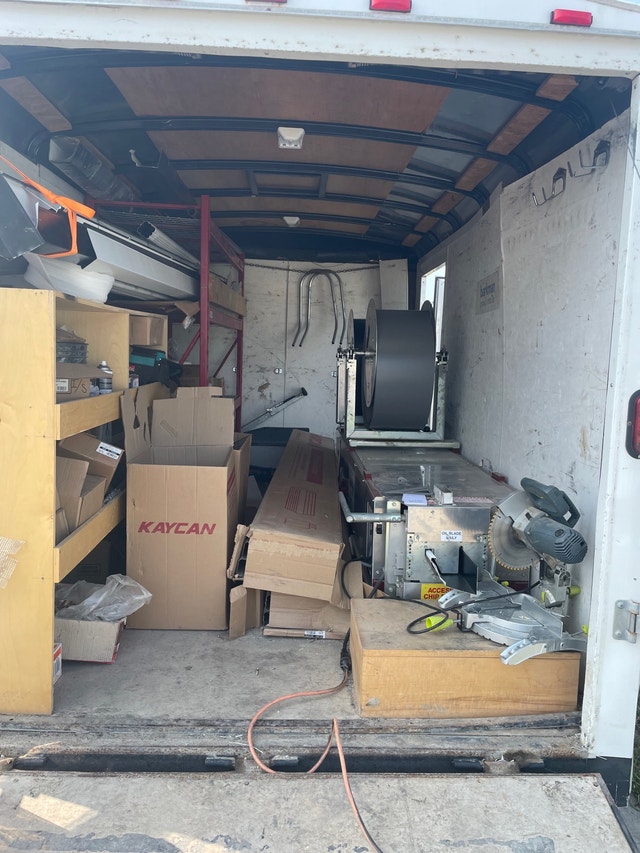 5 inch gutter machine and 2009 cargo trailer. | Other | Portage la ...