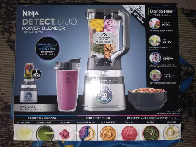 Ninja Detect Duo power blender + single-serve | Processors, Blenders ...