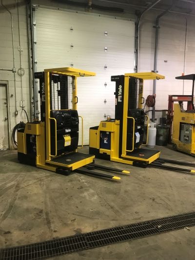YALE MODEL OSO30EFN24TE089 ELECTRIC ORDER PICKER FORKLIFT | Heavy ...