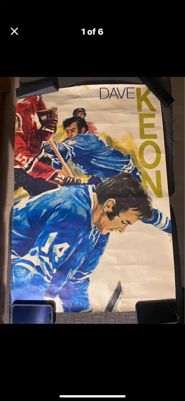 Vintage 1970 Pelkowski Dave Keon Frank Mahovlich Hockey Posters | Arts ...