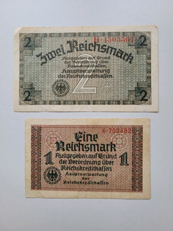 Lot Antique 1930s/40s WWII Germany Nazi Banknotes | Arts & Collectibles ...